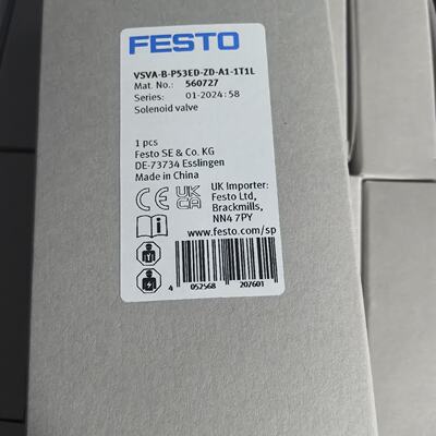 议价FFESTO三位五通中泄式电磁阀订货号560727型号