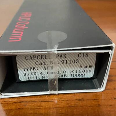 配件资生堂C18色谱柱CAPCELL PAK 91130  客户寄卖特价 10议价