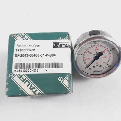 Manometro Stauff 1910000401 SPG0630040001PB04 Bar 400 Psi 58