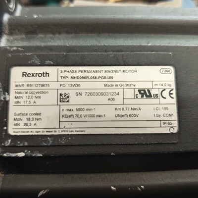 议价力士乐电机MKD090B-058-KG1-KN R911279675 MHD090B-058-PG0-