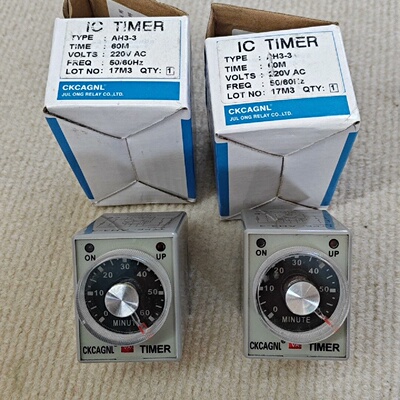 全新CKCAGNL时间继电器AH33两个-议价