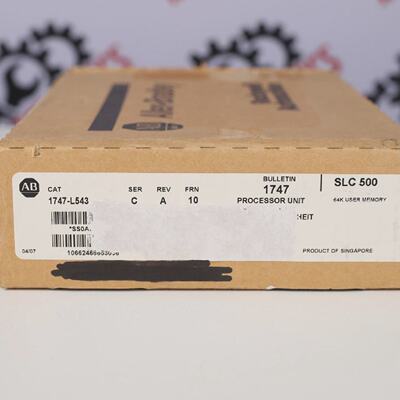 ALLENBRADLEY 1747L543 SER.C REV.A SLC 500 UNIT PROCESSORE  6