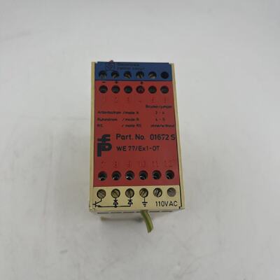 PEPPERLFUCHS WE77EX1OT 01672S SWITCH APMLIFIER 110VAC USED