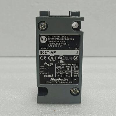 AllenBradley 802TAP Oiltight Limit Switch PlugIn Rotary Leve