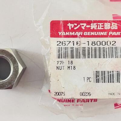Nut M18 26716180002 for Yanmar Sc30nSc40n Compressor Genuine