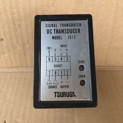 TSURUGA ELECTRIC 7512 SIGNAL TRANSDUCER DC TRANSDUCER 751229