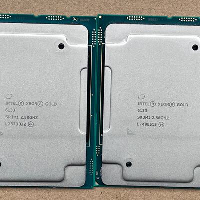 配件intelXEONgold6133正式版2.5G20核心40线程服务器cpu议价