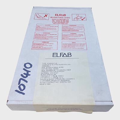 Elfab SC80NS37HB Composite Slotted Rupture Disc 80mm 3.0 bar