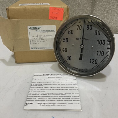 REOTEMP J 25125 DEGREE THERMOMETER 4 STEM 373