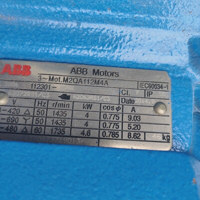 【询价】电机，M2QA112M4A，散热设备拆下，