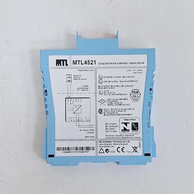 MTL MTL4521 Loop Powered SolenoidAlarm Driver