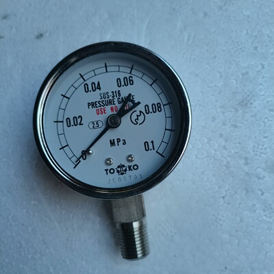 议价TOAKO东洋压力表00.1MPa