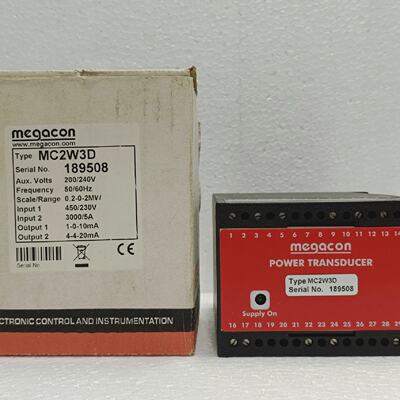 Megacon MC2W3D Power Transducer 200240V 5060Hz 010mA 420mA