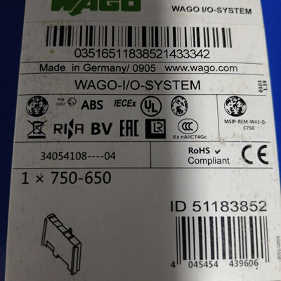 询价-WAGO万可模块750650