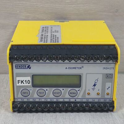 BENDER IRDH275 INSULATION MONITORING DEVICE B91065100