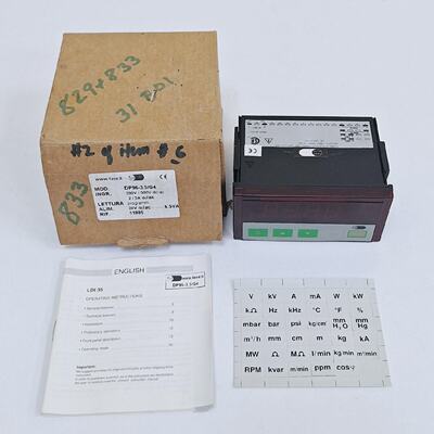 FASE Italy DP963.5G4 Multirange Panel Indicator