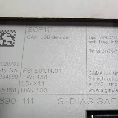 【询价】SIGMATEK模块CP112 议价SCP111