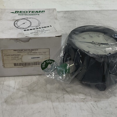 REOTEMP INSTRUMENTS  PSI PT45P1A2P22GT PRESSURE GAUGE GLY FI