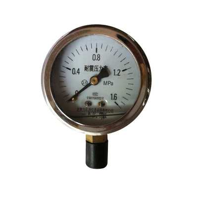 不锈钢耐震压力表YBN60 压力表卫生型快装隔膜压力表