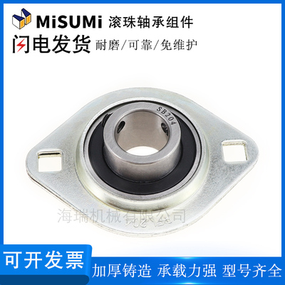 国产高品质简易型外球面轴承座SBPFL201 202 203 204 205