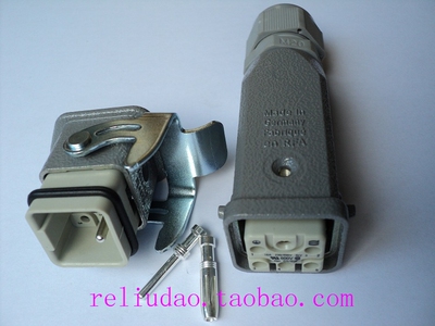 HARTING连接器HAN-Q5-M/F五六针09120053001公母芯09120053101新