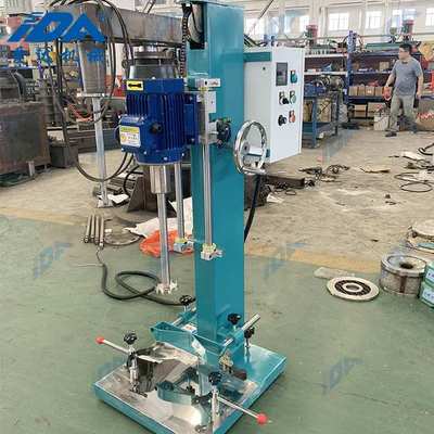 厂家生 产中试用分散机 实验室手摇升降搅拌机 手摇升降分散机