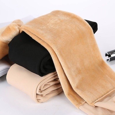 压力裤女肤色高腰袜显瘦紧身加绒加厚一体打底裤秋冬款黑色连裤袜