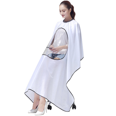 理发剪发围布发廊专用潮型师专业可视围布透明不沾发防水网红围布