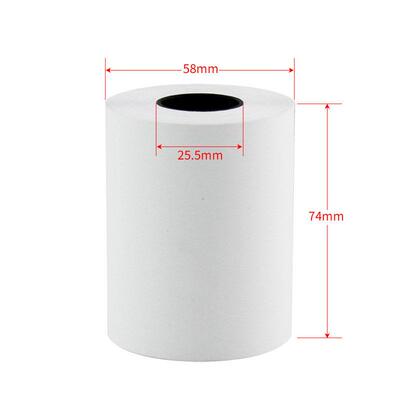 热敏收银纸75*60超市打单机小票据纸75x60单层空白76mm针式打印纸