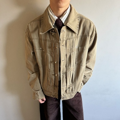 ATboa美式复古水洗做旧夹克男