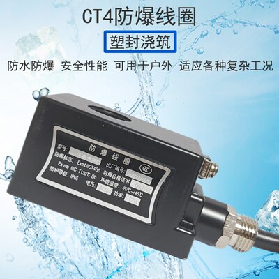 电磁阀防爆线圈16430全铜20630内孔16mm20mm天然气煤矿AC220VDC24