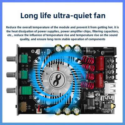 Zk-1602T蓝牙数字功率放大器模块Tda7498E高低音调调节蓝牙音频中