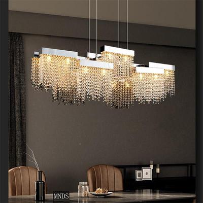 轻奢水晶创吊灯设师款客厅灯意规不则吊灯HYJ-8417别墅豪宅酒店计