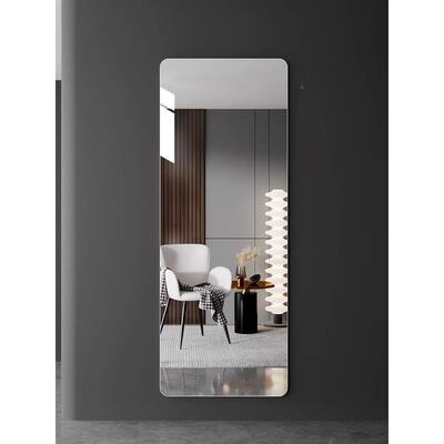 高清玻璃子贴自47109粘全身穿衣镜家用贴在墙墙上的轻衣奢镜免打