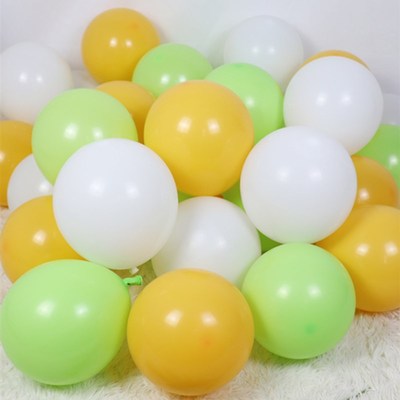 复古橄榄绿牛油果绿豆沙绿色白色气球儿童生日装饰布置森林系汽球