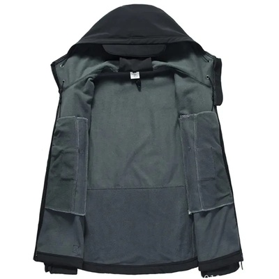 Men's Hooded Casual Military Outdoor Utility Jacket Fashion