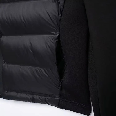 Hooded Patchwork Padded Jacket Coat with Pockets for Women,