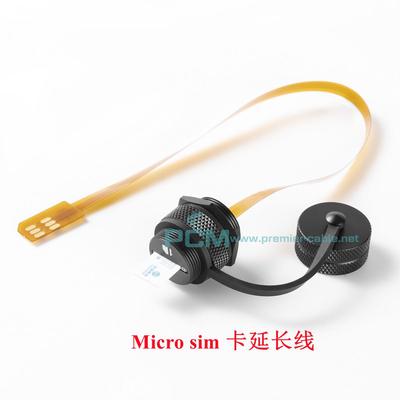 MicroSim卡延长线GSMCDMA标准SIM卡公对母扩展软扁FPC数据延长