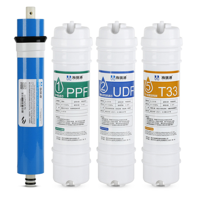 通用M6净水器滤芯四级套装家用10寸快接RO反渗透纯水机直饮过滤器
