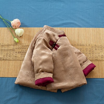 宝宝拜年服男宝周岁礼服新中式风男童过年喜庆衣服冬季加厚唐装帅