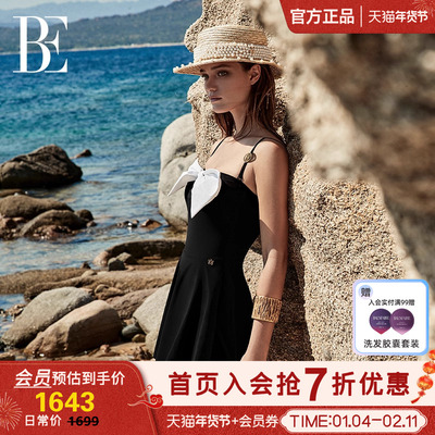 【江疏影同款】BE范德安QUEEN系列2025连体泳衣裙式漂亮泳衣温泉