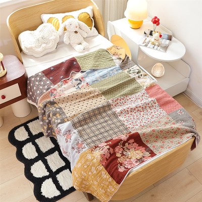 四层纱布儿童毛巾被盖毯夏季柔软透气可爱卡通全棉Y宝宝空调毯