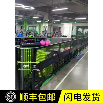 教区定制门私护栏镂空健身房训练拳击现代简约餐厅围栏过道隔断可