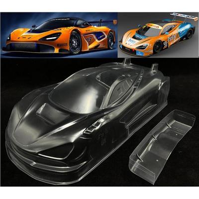 1/12平路车壳12仔铲车壳mclaren720sgt3BodyCarPC车壳208mm