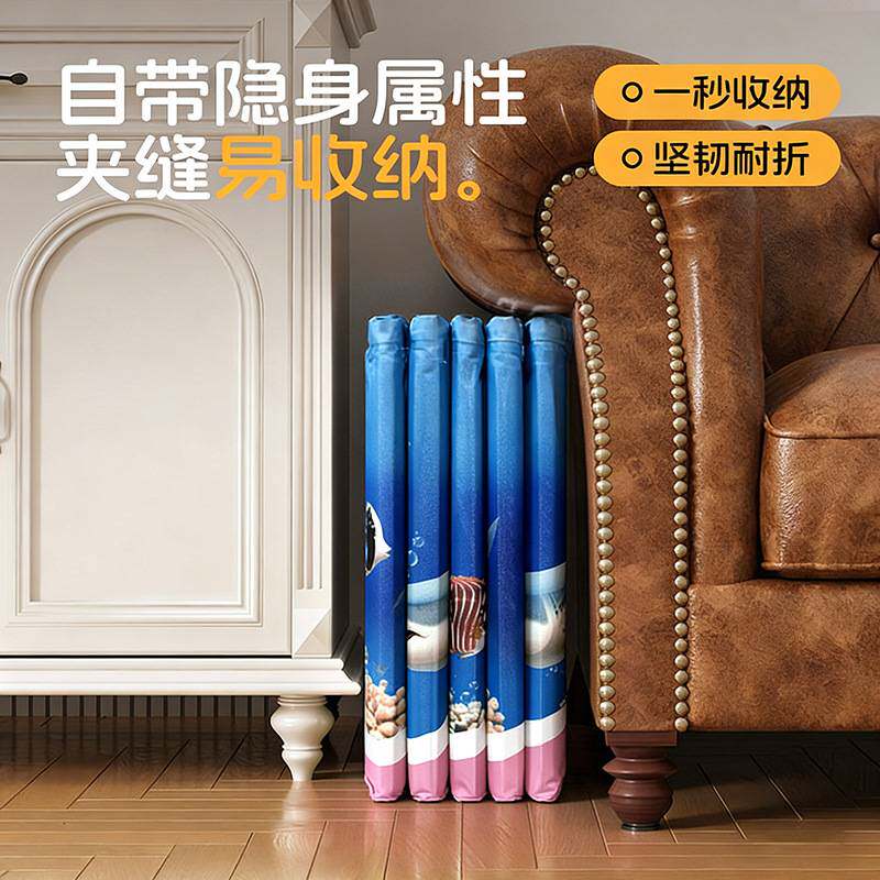 夏季新款卡通海洋世界折叠游泳池家用环保加厚圆形儿童免充气水池