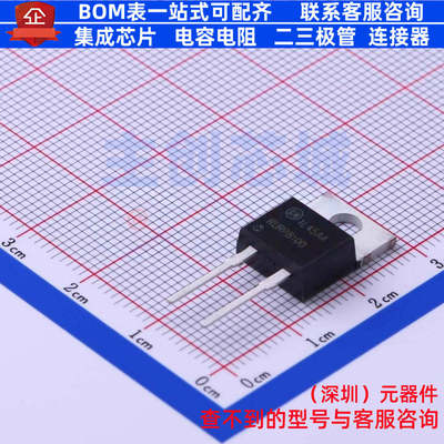 快恢复/高效率二极管 RURP8100 TO-220-2 onsemi(安森美) 元器件