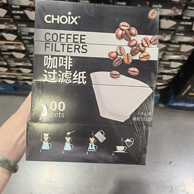 上海costco代购巧心CHOIX咖啡过滤纸100张*4盒装