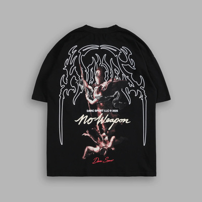 DARC SPORT 美式潮牌复古狼头印花纯棉短袖T恤宽松男女美码热卖