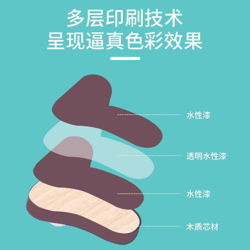 数字形状配对手抓板木制幼儿童启蒙认知早教宝宝益智智力开发玩具