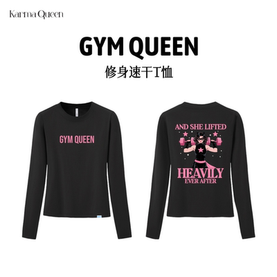 「GYM QUEEN」肌肉猫女 COOLMAX 速干运动T恤 轻量化修身版型